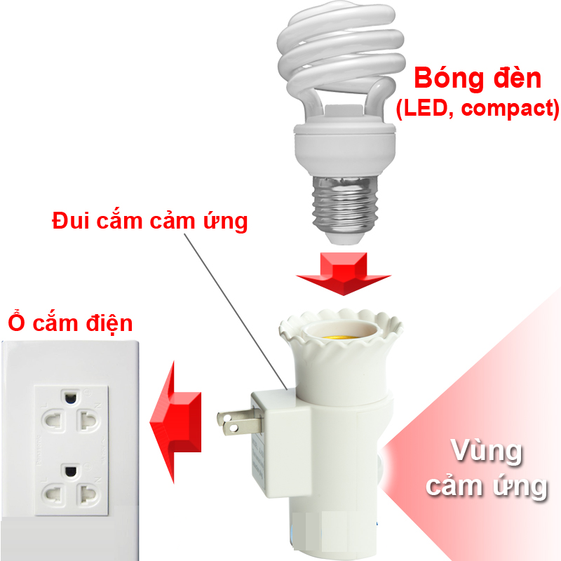 Đui cắm cảm ứng Komax KM-S18 - Liên hệ TECHCOM: 0903 089 336